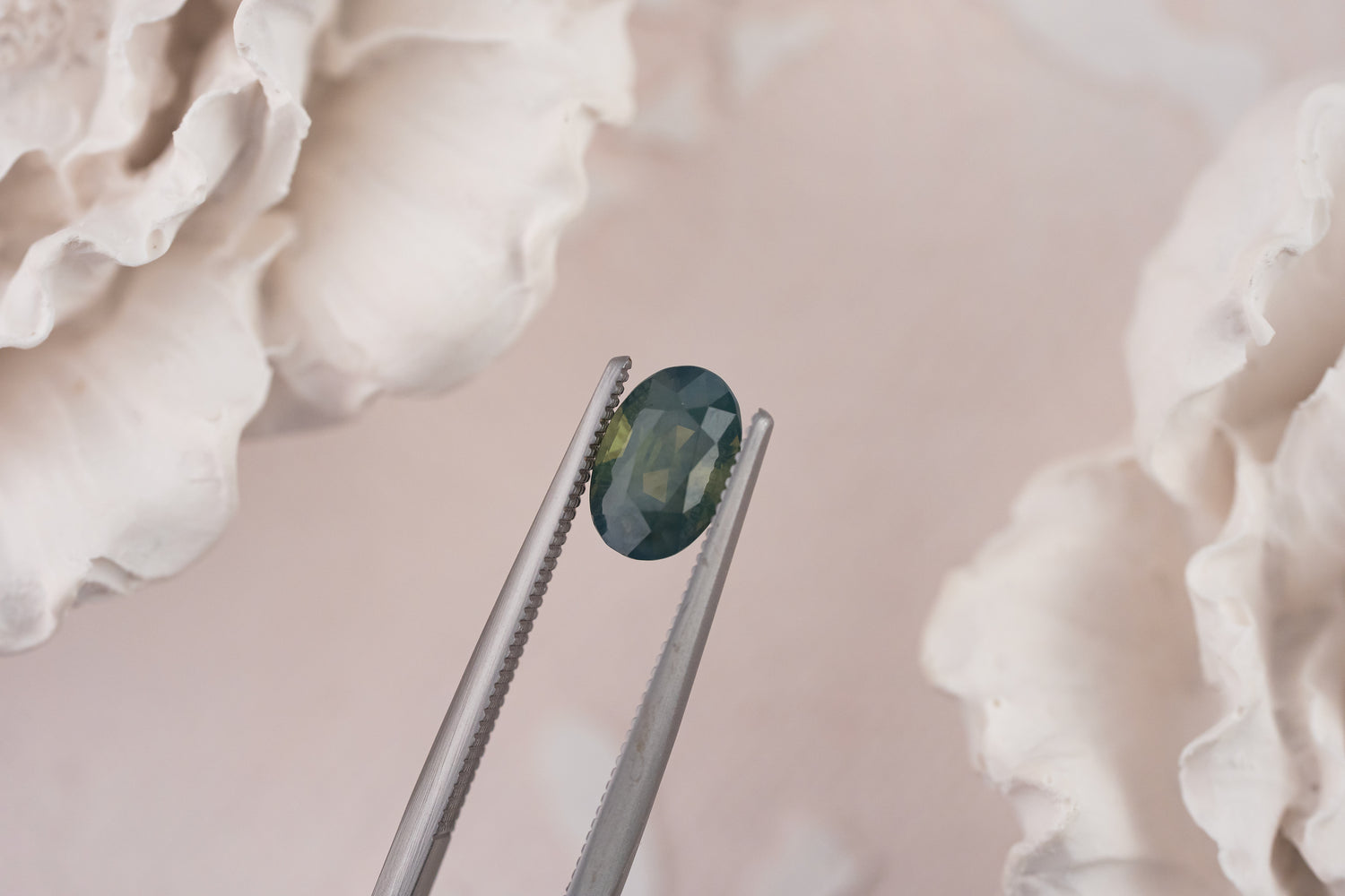 1.34 CT Oval Opalescent Green/Teal Sapphire – Lavender Creek Gems