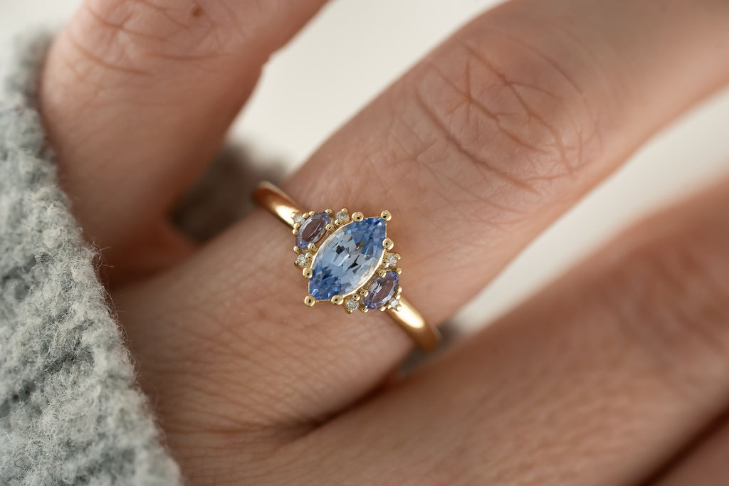 The Maren Ring | Blue/Purple Sapphire | Lavender Creek Gems