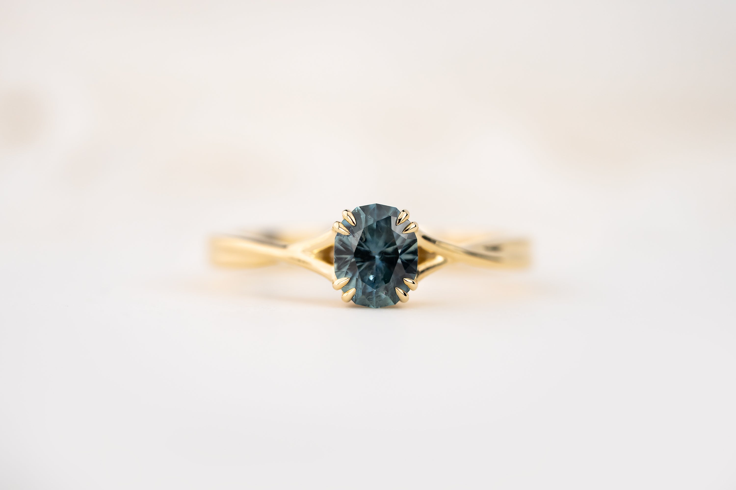 The Fates Ring | 0.92 CT Oval Blue Montana Sapphire – Lavender Creek Gems