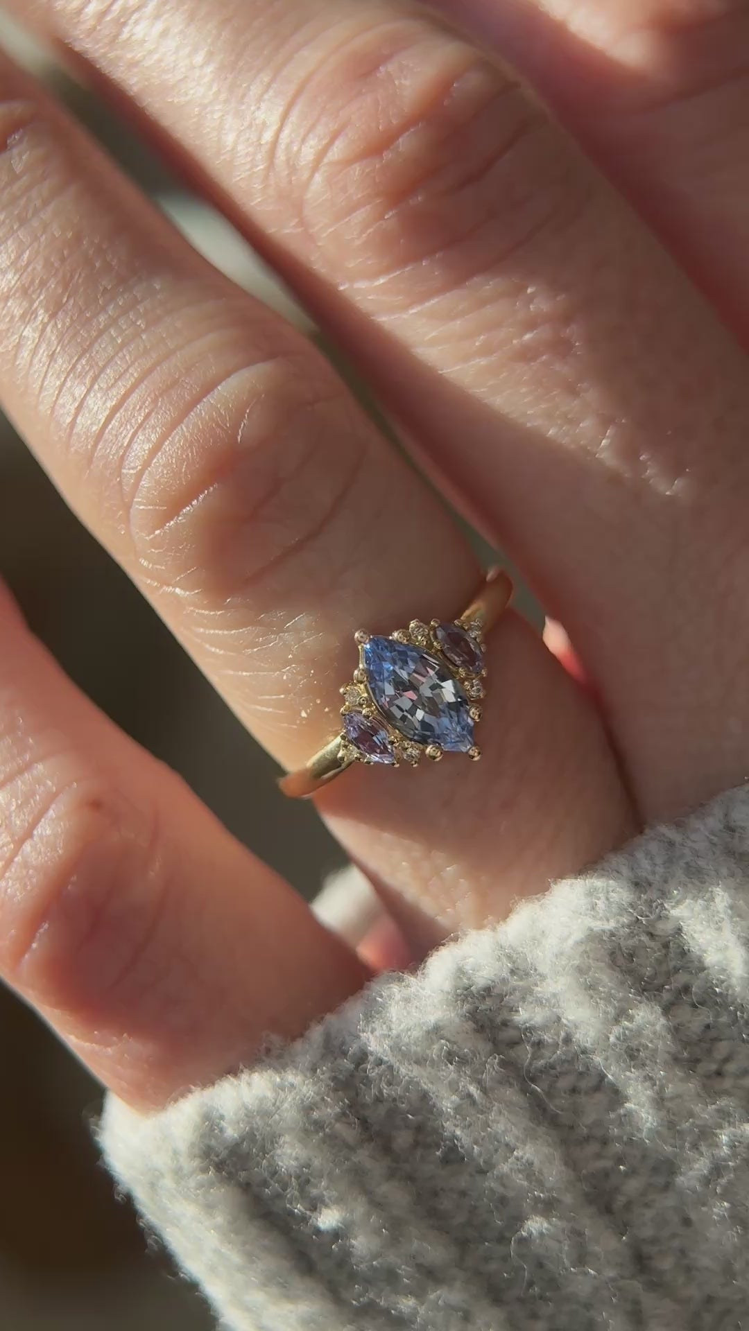 The Maren Ring | Blue/Purple Sapphire – Lavender Creek Gems
